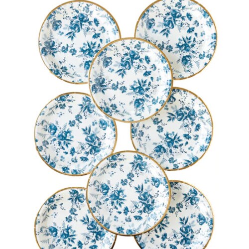 Light Blue Dessert Plates - Etsy