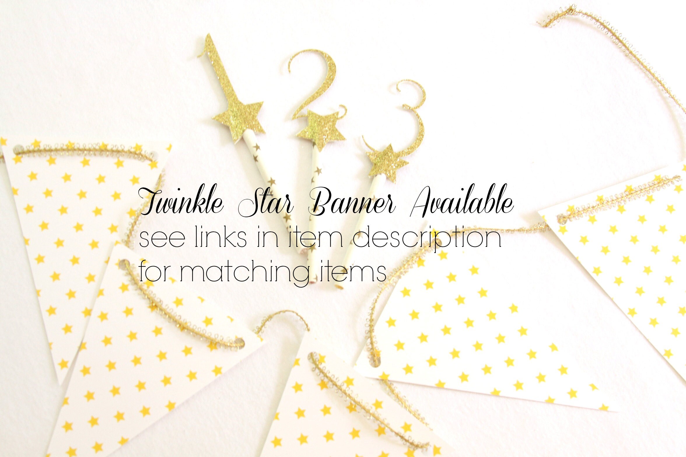 Gold Star Cake Topper Star Centerpiece Moon and Stars Baby - Etsy