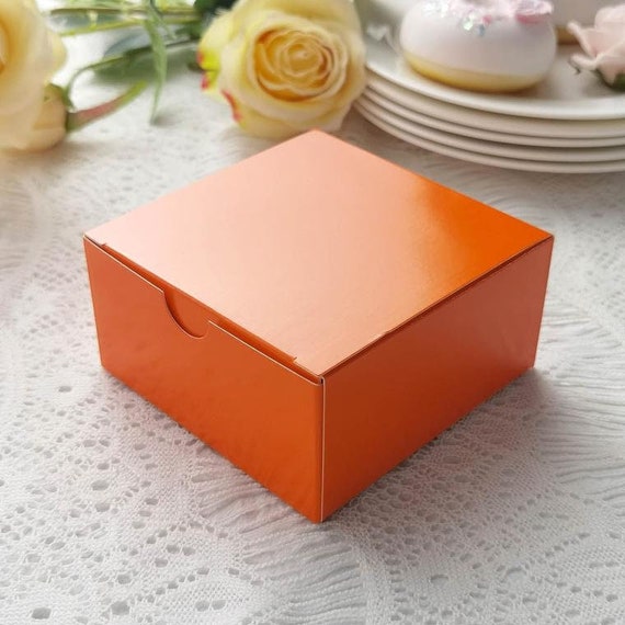 Cake and Donut Boxes Orange - Etsy