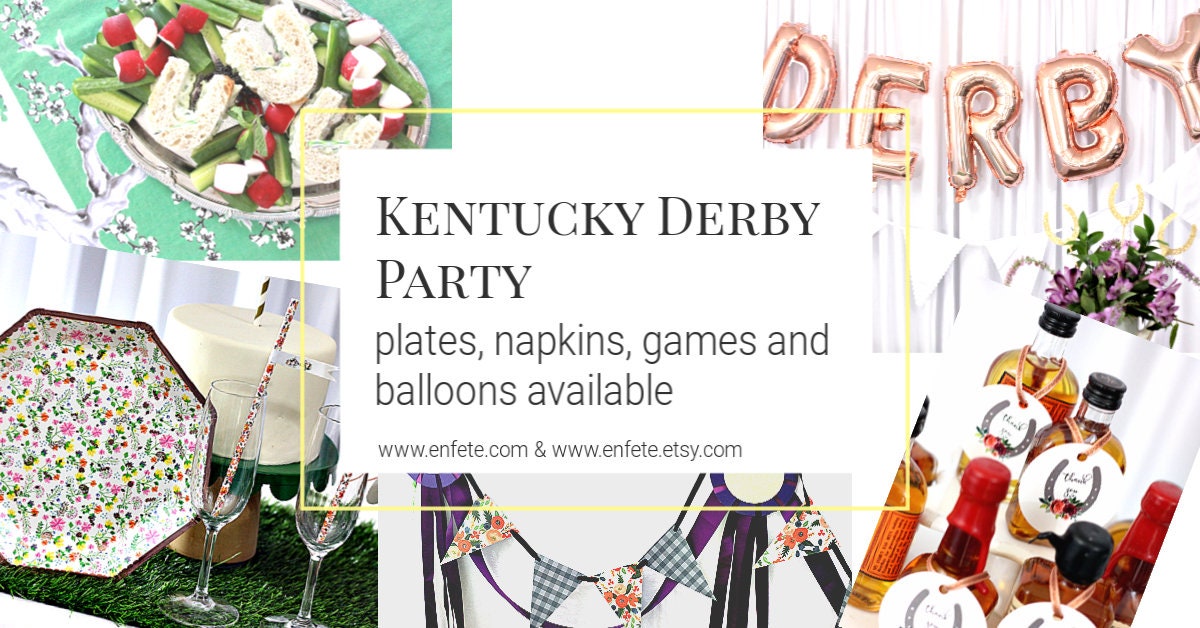 Derby Party Bourbon Bar Sign, Downloadable File Only - Etsy