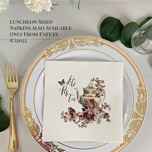 Fancy Tea Party Floral Plates - 4 Designs - Etsy