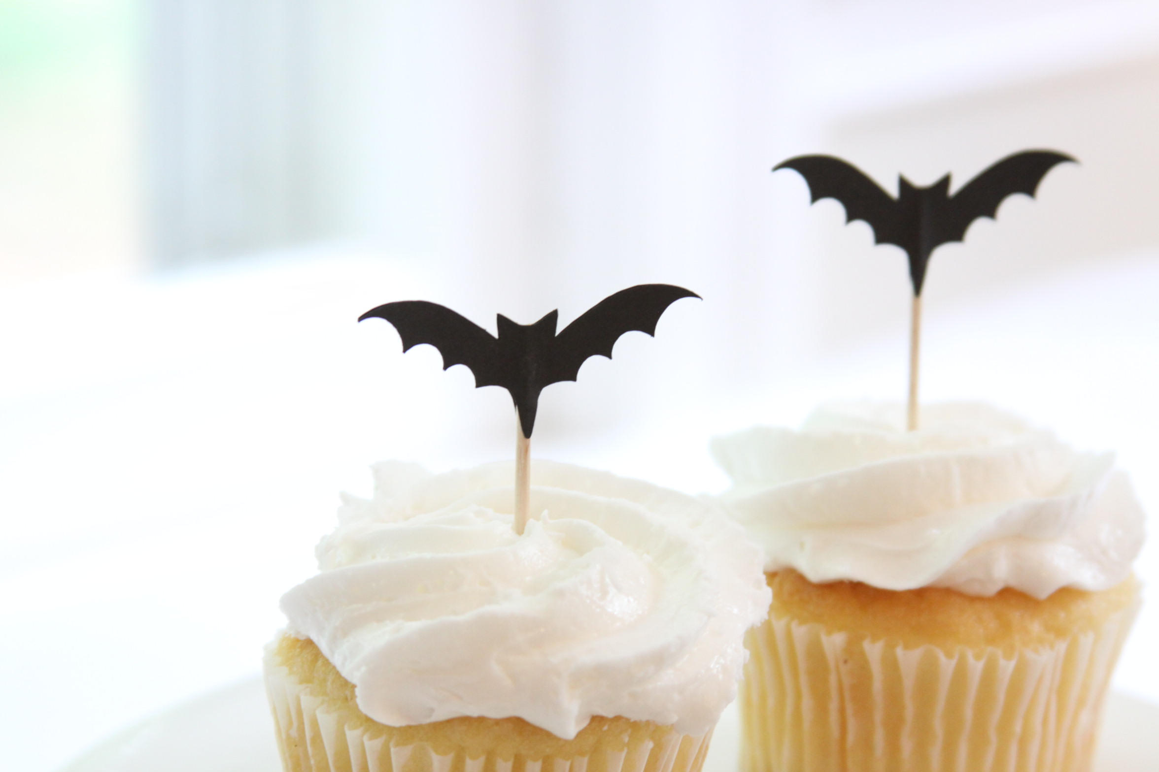 Spooky Bat Cupcake Toppers - Etsy