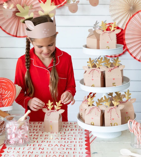 Christmas Countdown Kit - Reindeer Boxes by EnFete | Catch My Party