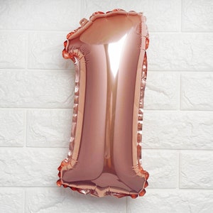 Rose Gold Number Balloon - 16 Inch, Birthday Balloons for Age - Etsy