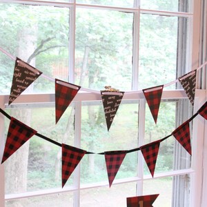 Lumberjack Christmas Banner - Etsy