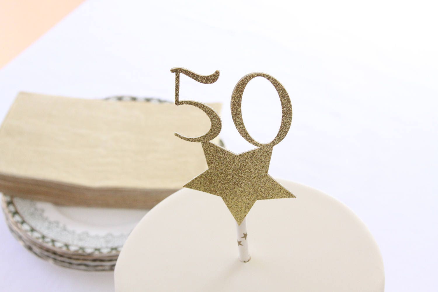 50th Birthday Star Topper | Etsy