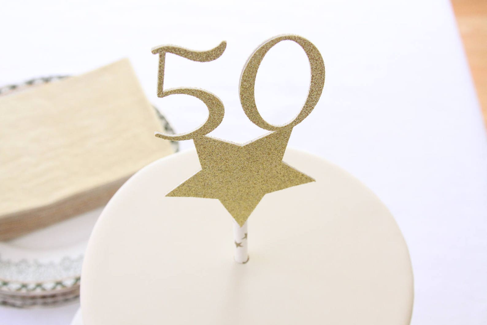50th Birthday Star Topper | Etsy