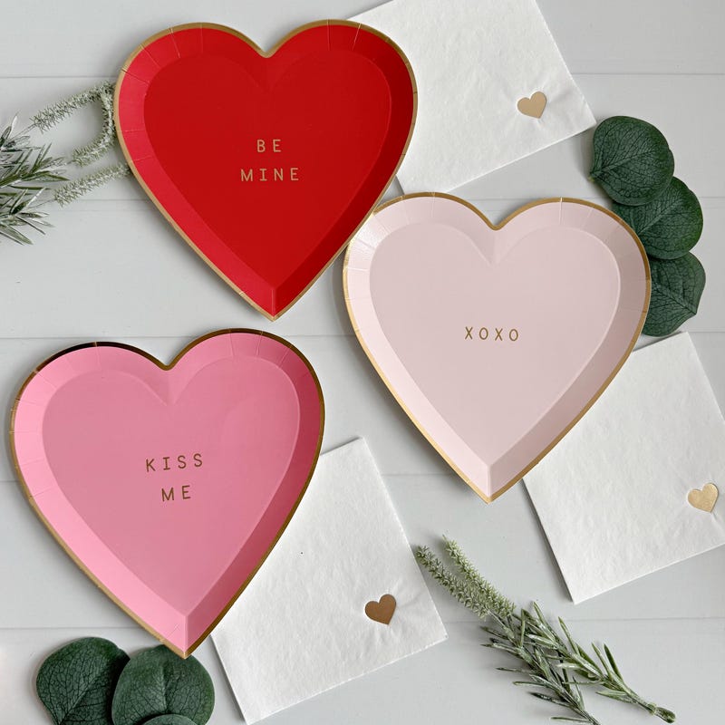 Valentines Day Plates - Etsy