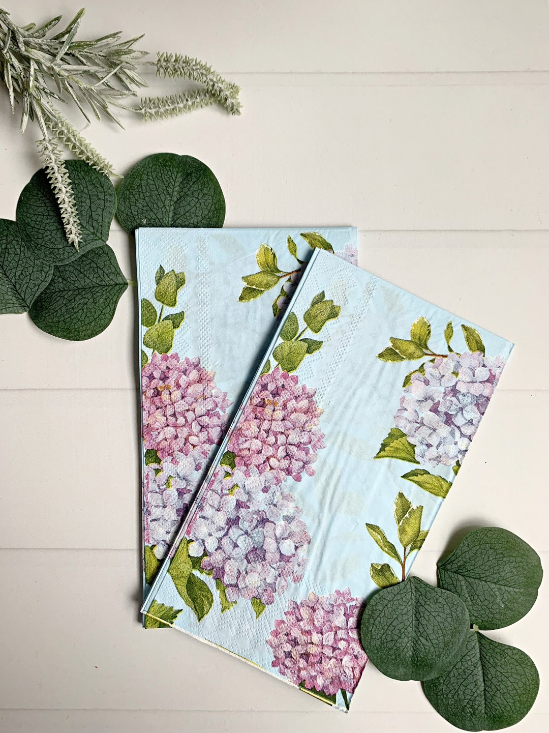 Hydrangea Dinner Napkins - Etsy