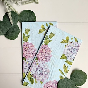 Hydrangea Dinner Napkins - Etsy