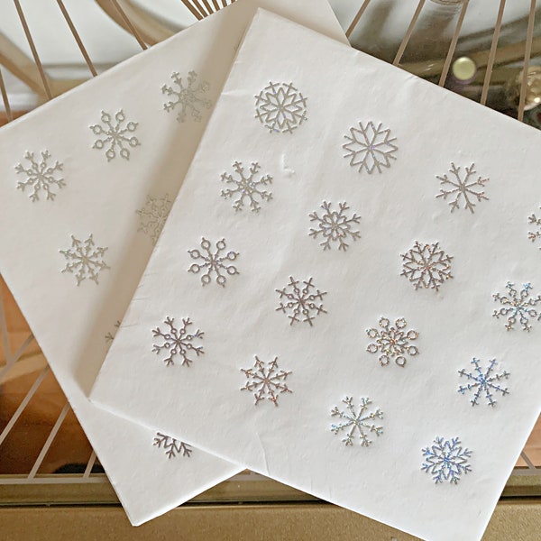 Snowflake Napkins - Etsy