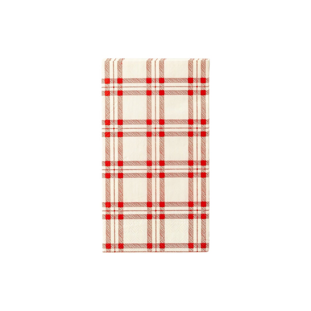 Red Plaid Paper Napkins | Americana Party Decor, Set of 24 - Etsy