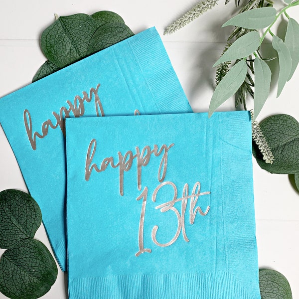Turquoise Napkins - Etsy
