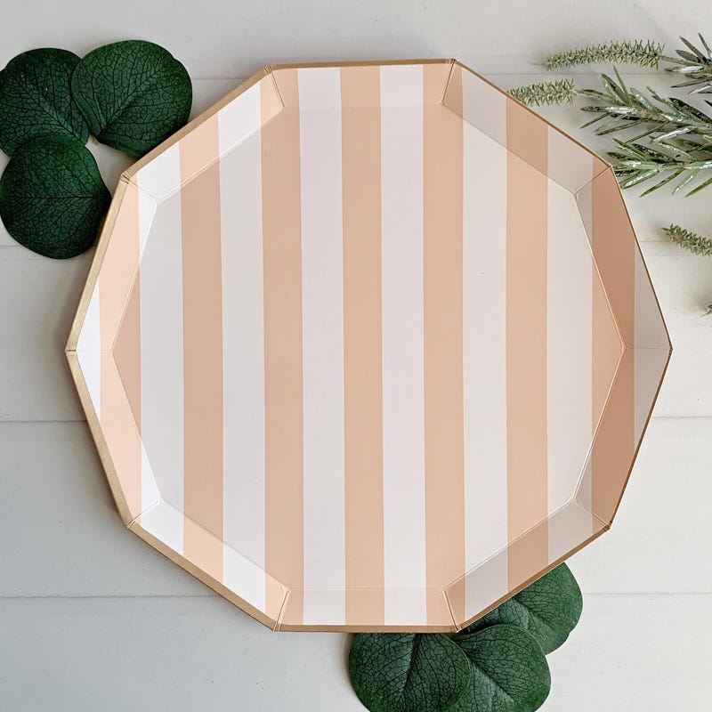 Peach Paper Plates - Etsy