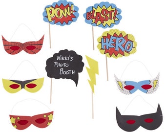 Hero Masks Superhero Party Photo Booth Props Hero Masks - Etsy