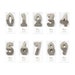 Silver Number Birthday Candles - Etsy