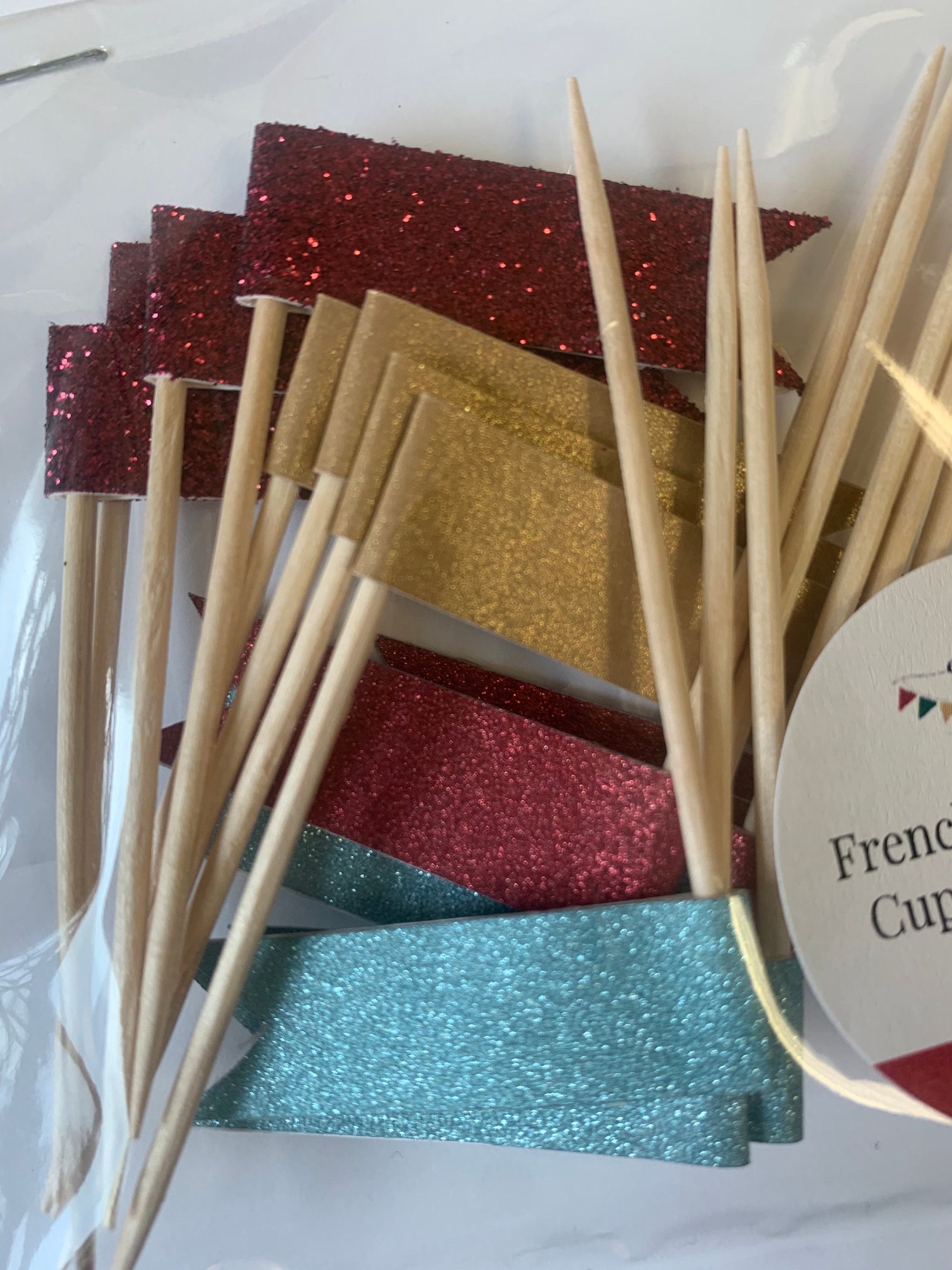 Wedding Flag Cupcake Toppers - Etsy