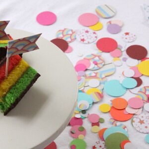 Rainbow Confetti - Etsy