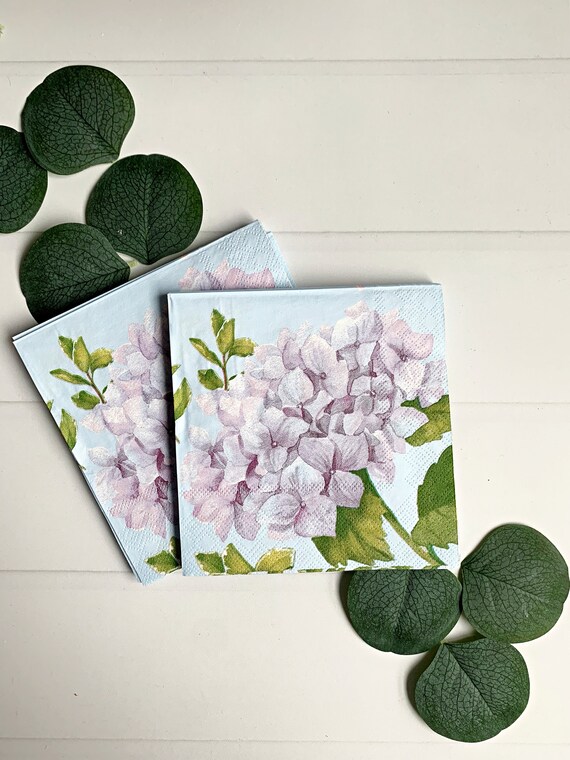 Hydrangea Cocktail Napkins by EnFete | Catch My Party