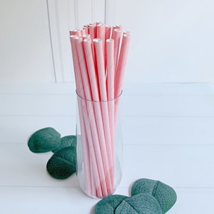 Fancy Pink Paper Straws - Pink Bow Party Decor - Etsy