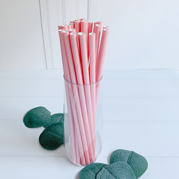 Pink Straws - Etsy