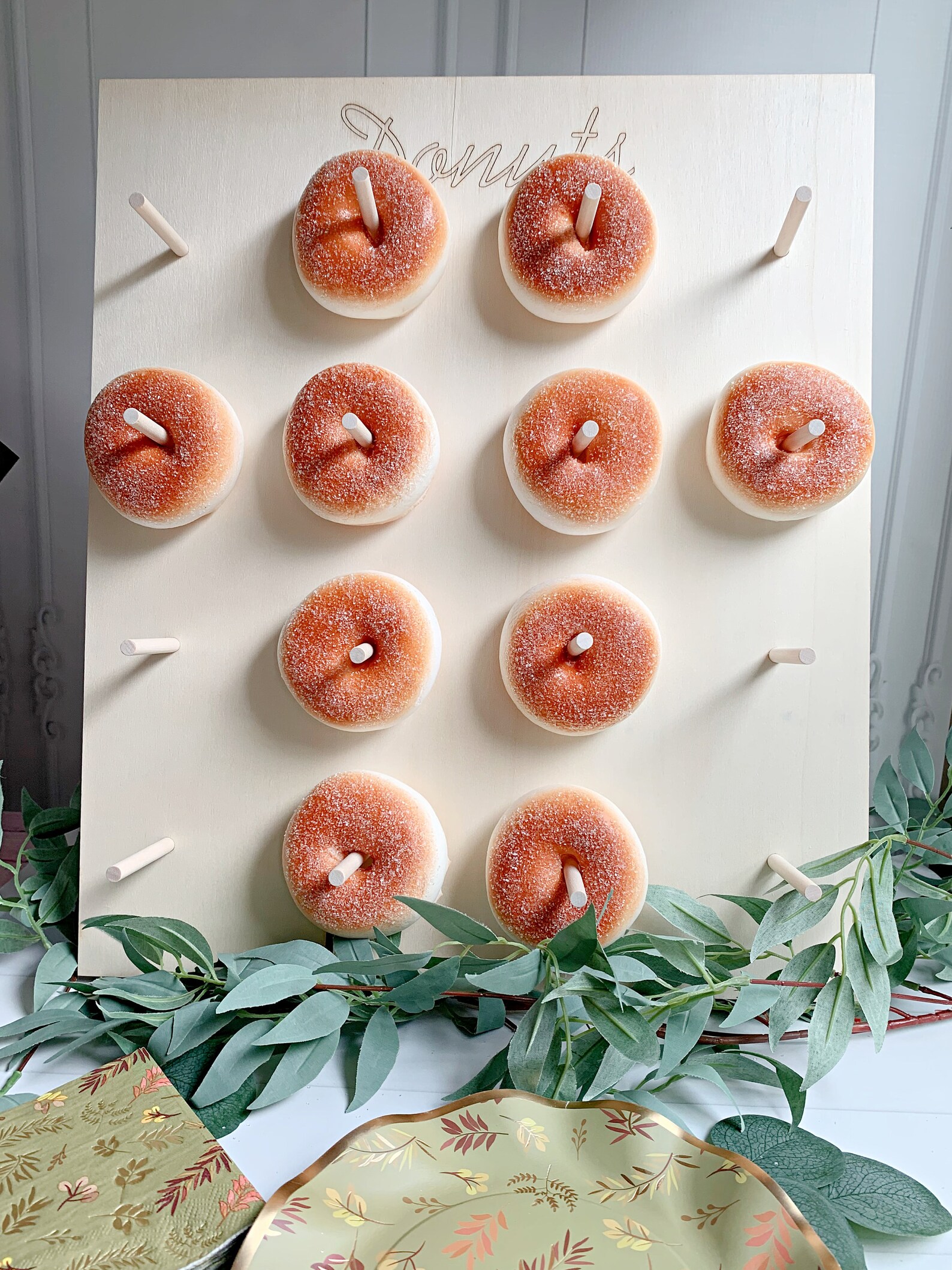 Donut Wall Stand - Wood Rectangular - Etsy