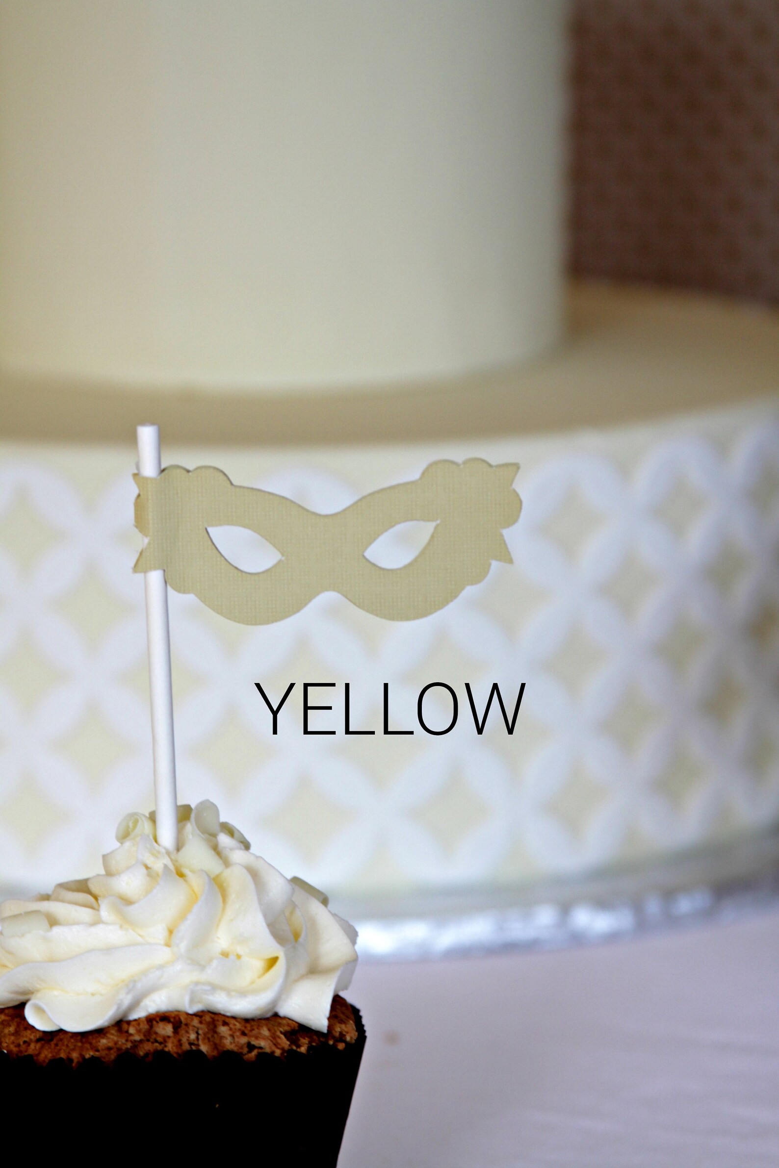 Mask Cupcake Toppers | Etsy