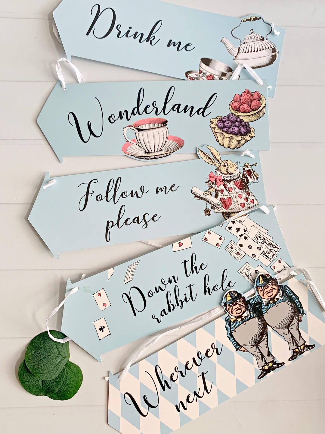 Alice in Wonderland Signs for Party Decorations - Etsy