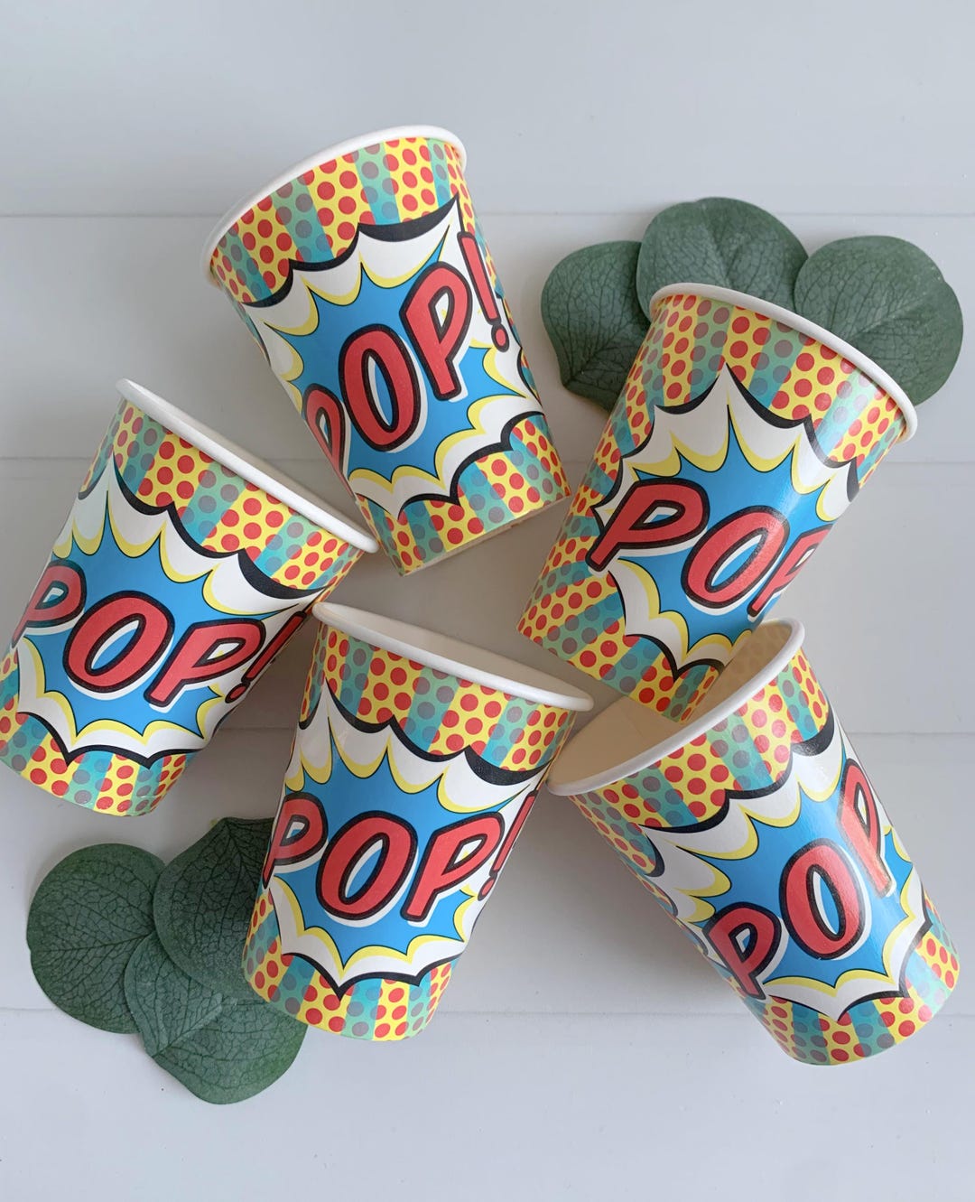 Comic Superhero Birthday Party Paper Cups - Etsy