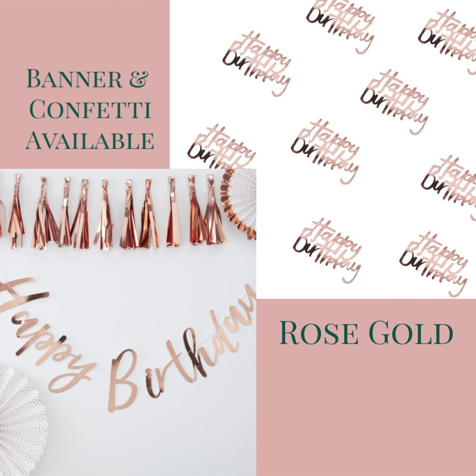 Rose Gold 12th Birthday Cake Topper | Etsy