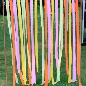 Streamers for Backdrops - Yellow - Etsy