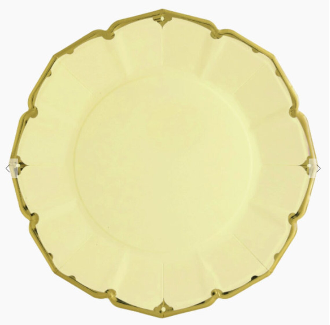 Yellow Paper Dinner Party Plates - Etsy