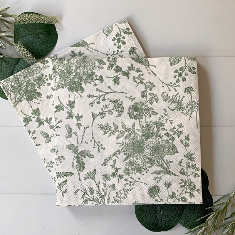 Customized Napkins Toile - Etsy
