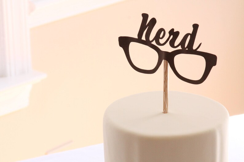 Nerdy Guy Birthday Engineer Cake Topper - Etsy