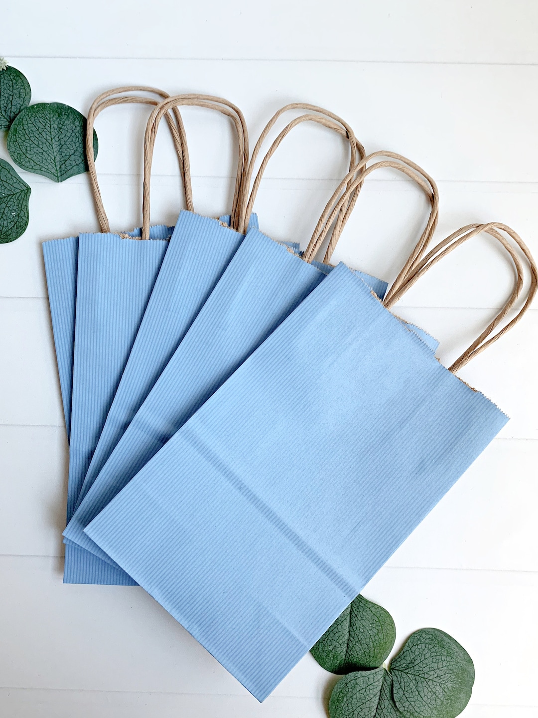 Periwinkle Blue Favor Bags: Small Gift Bags, Set of 10 - Etsy