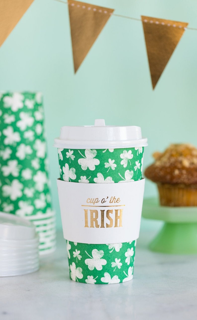 Shamrock Coffee Cups - Etsy