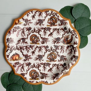 Turkey Toile Serving Tray - Etsy