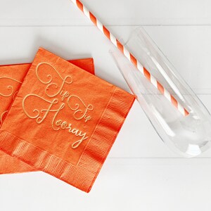Aperol Spritz Party Straws: Clementine & Peach, Set of 12 - Etsy