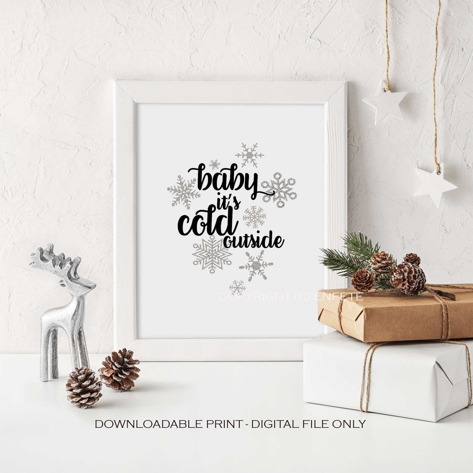 Baby It's Cold Outside Printable Sign | Etsy