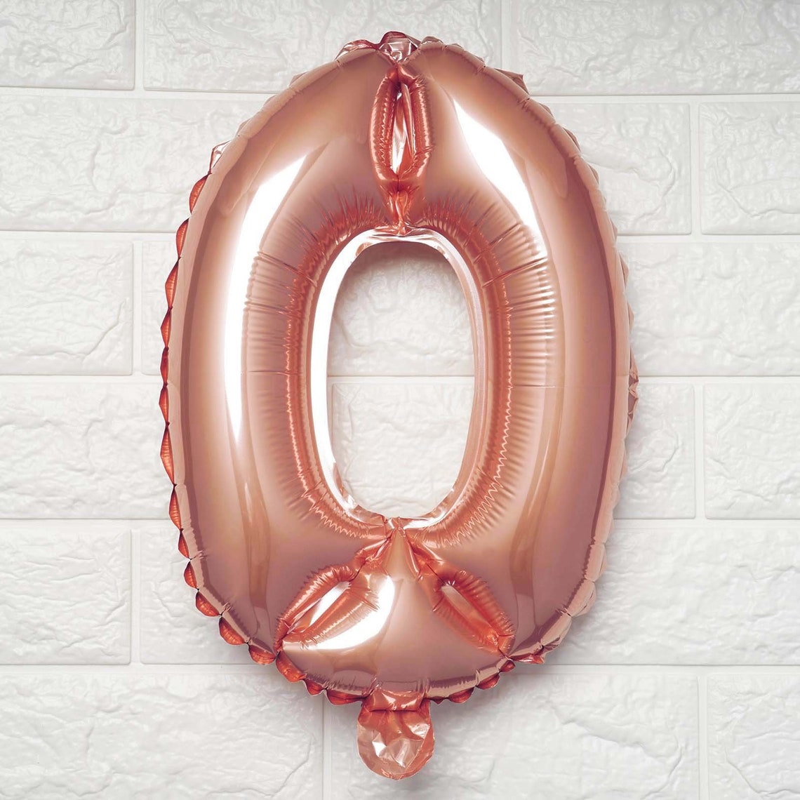 Rose Gold Number Balloon 16 Inch | Etsy