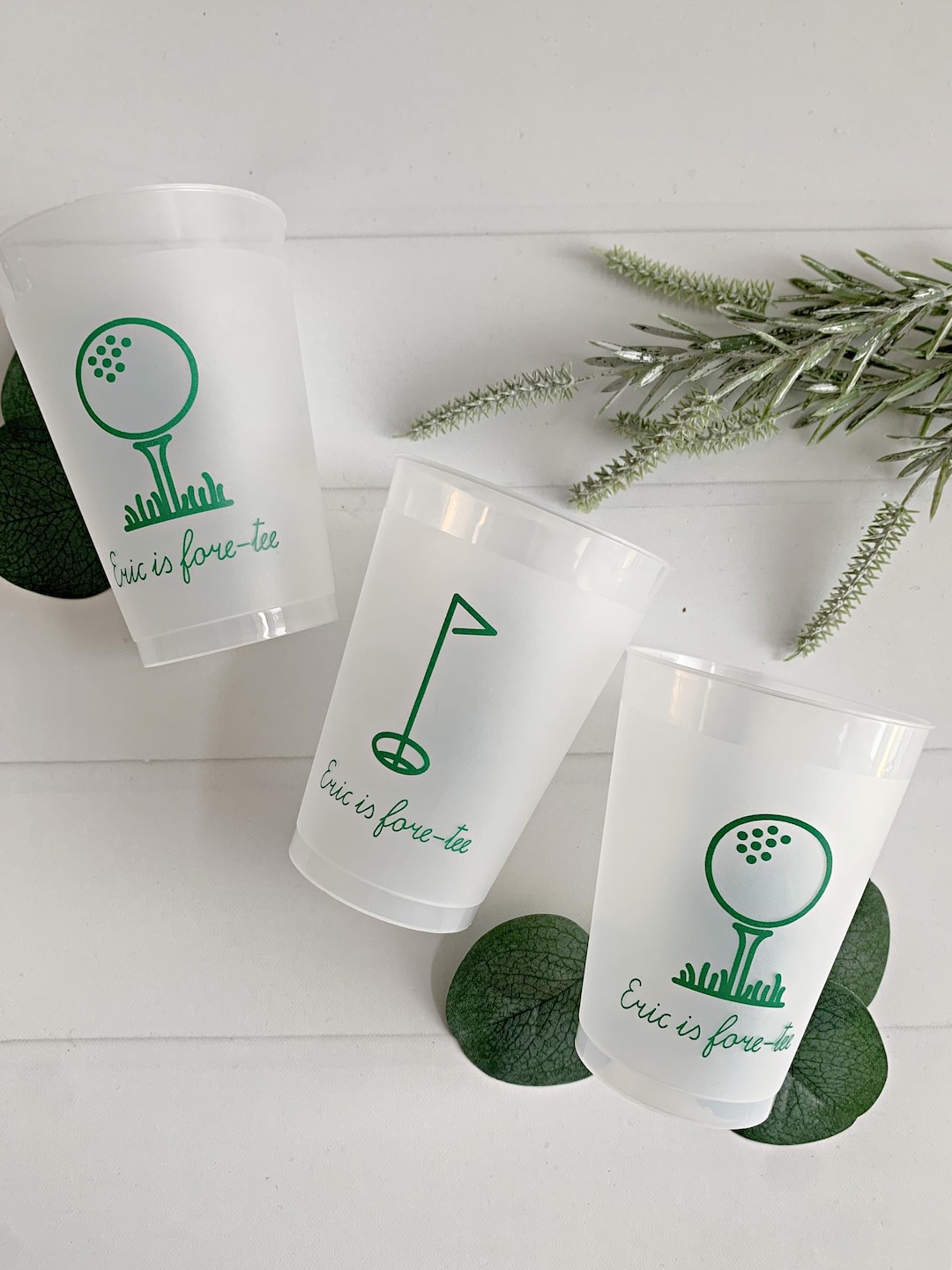 Personalized Golf Cups - 12-ounce Size - Fore-tee Cups - Etsy