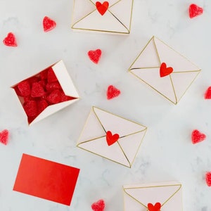 Love Note Valentine Favor Boxes - Etsy