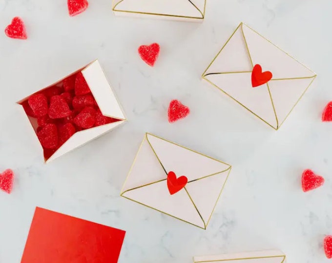 Love Note Valentine Favor Boxes - Etsy