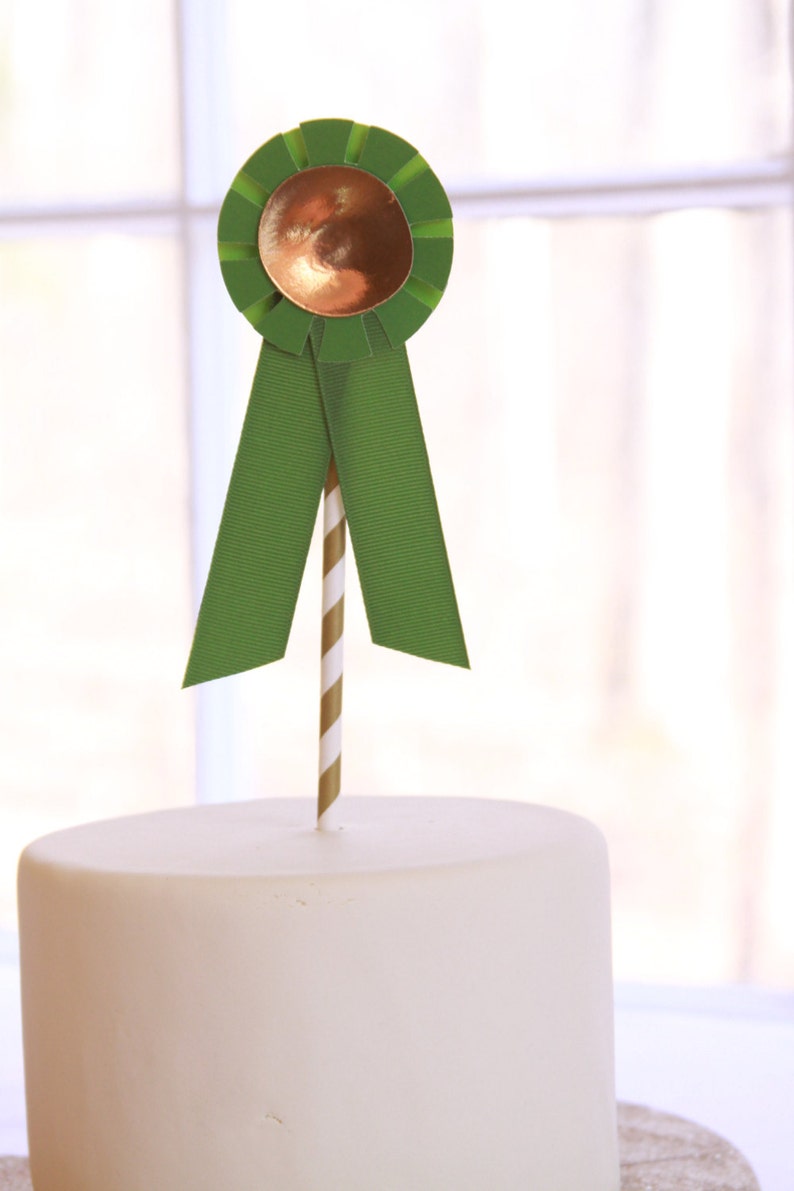 Kentucky Derby Party Horse Show Ribbon Cake Topper - Etsy