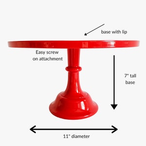 Red Cake Stand - Etsy