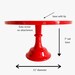 Red Cake Stand - Etsy
