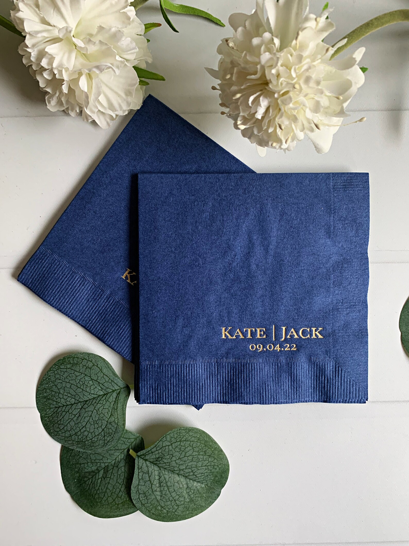 Personalized Wedding Cocktail Napkins: Custom Anniversary Beverage ...