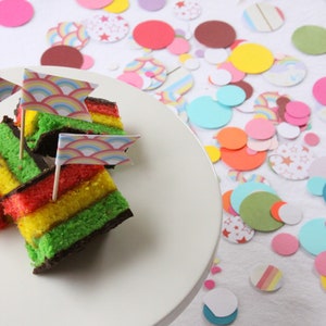 Rainbow Confetti - Etsy