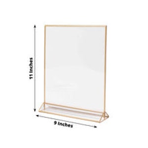 Gold Frame for Signs or Table Numbers - Wedding Reception Decor ...