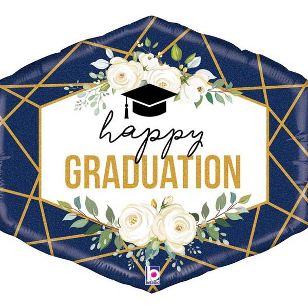 Blue Graduation Balloons - Etsy